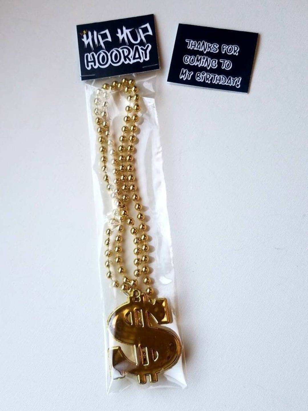 Custom Hip Hop Bling Party Favors Gold Dollar Chain Necklace Gifts Baby ...