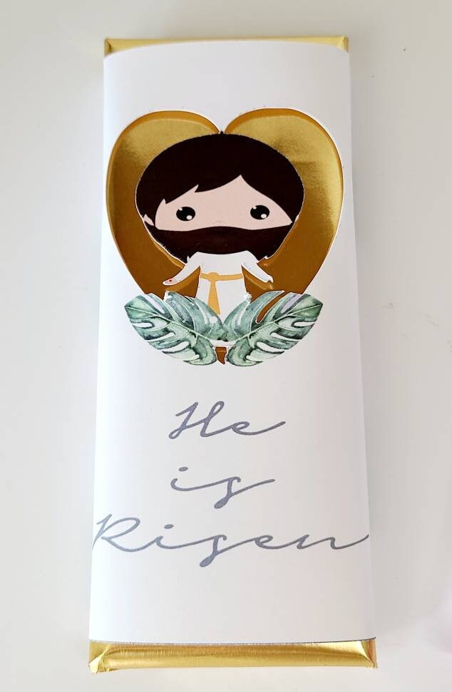 Easter Candy Bar Favors: He is Risen, Lamb of God - Set of 10 - Etsy