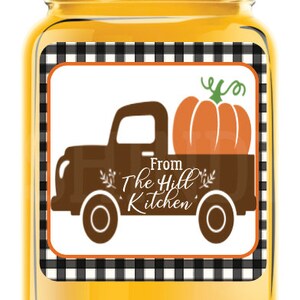 Thanksgiving Homemade Jam Jar Labels Basket Fillers Gifts ⎜family Jelly ...