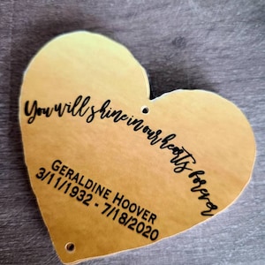 Funeral Farewell Sparklers Heart Holders | Goodbye Celebration of Life ...