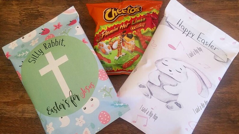 Happy Easter Jesus Hip Hop Party Potato Chip Bag Favors Kids | Etsy