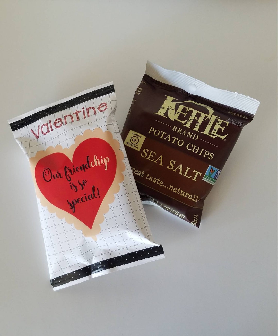 Valentines Day Classroom Party Potato Chip Bag Favors Kids Teacher ...