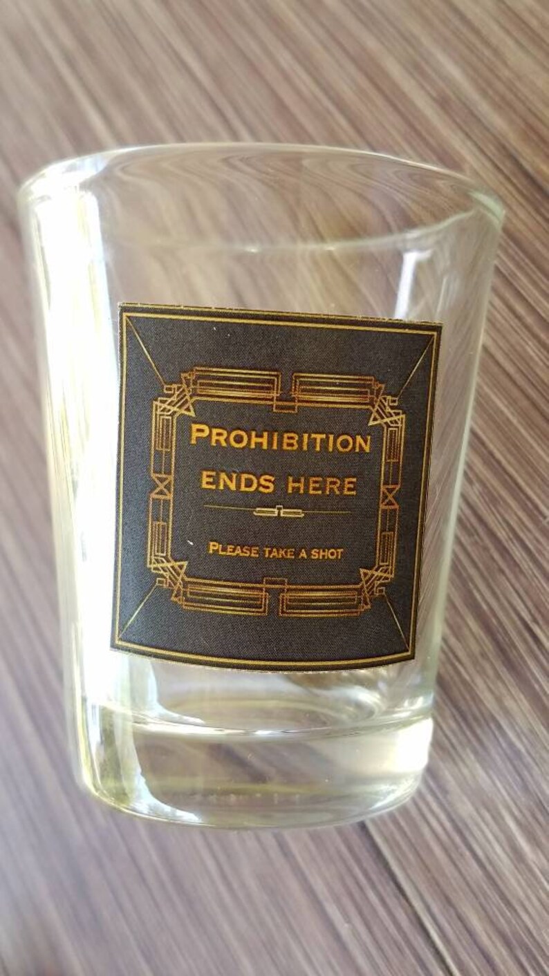 Shot Glasses Labels Retirement Birthday Party Wedding Favors | Etsy