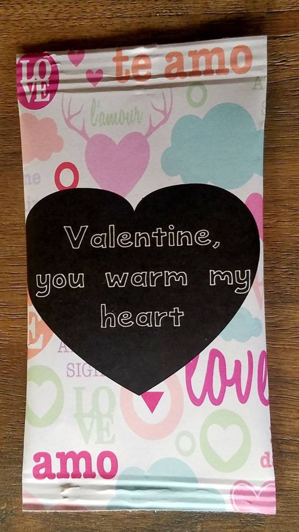 Valentines Day Hot Chocolate Custom Gift Wrapper Cocoa Sets - Etsy