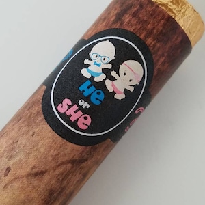 Custom Cigar Baby Shower Favors Gender Neutral Reveal Party ⎜ Its a ...
