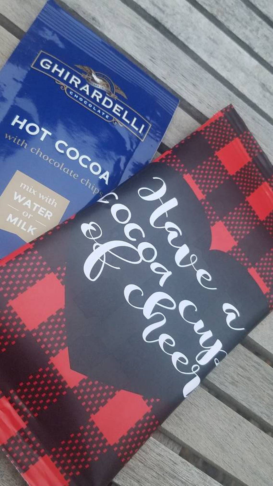 Christmas Holidays Hot Chocolate Custom Gift Wrapper Cocoa | Etsy