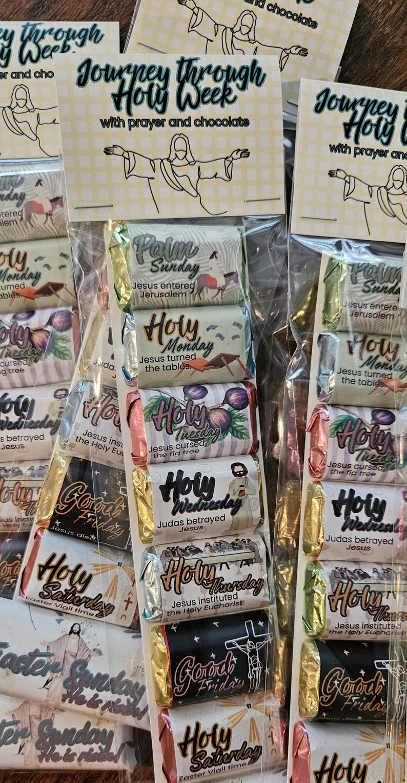 Easter Scripture Chocolate Candy Bar Favors: He is Risen Religious ...