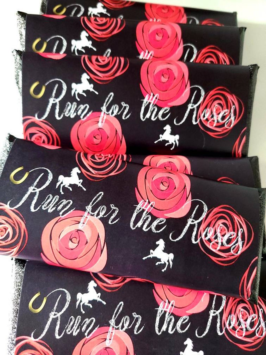 Custom Kentucky Derby Chocolate Favors: Run for the Roses, Set of 10 - Etsy