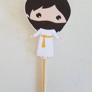Easter He is Risen Resurrection Scene Cupcake Toppers Jesus Religious ...