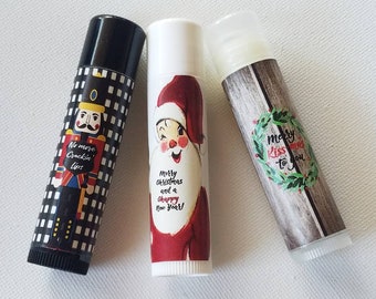 Christmas Lip Balm - Etsy