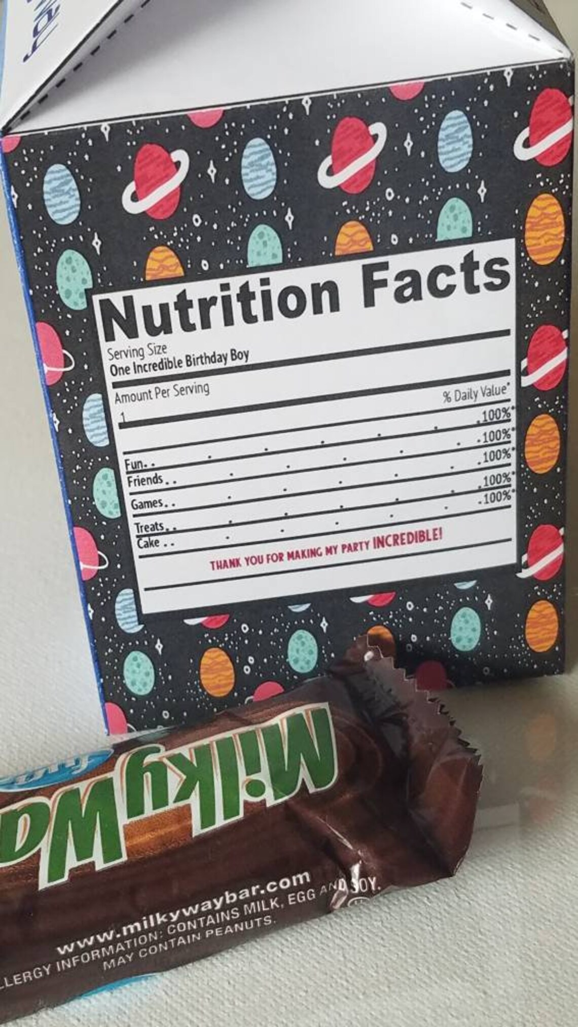 Kids NASA Space X Party Gift Boxes Milky Way Universe Treats - Etsy