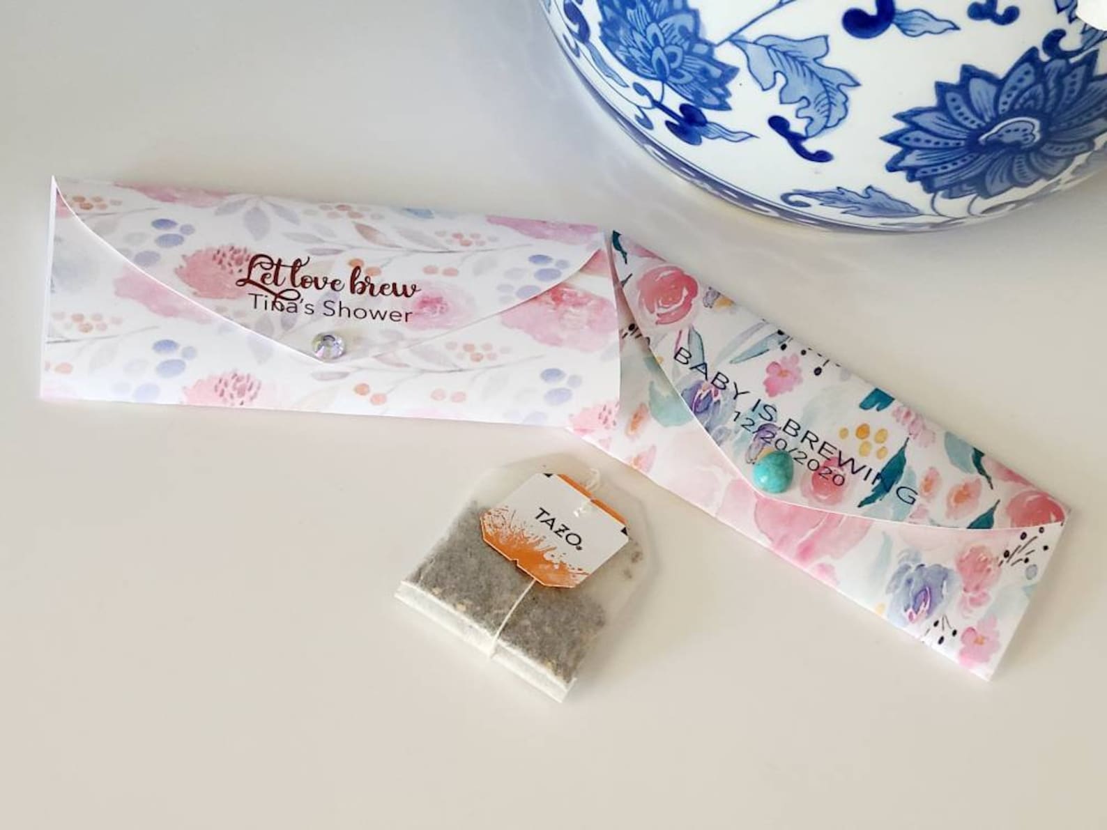 Wedding Purse Tea Bag Favors Custom Tea Bags Personalized High - Etsy