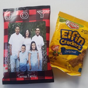 Christmas Holidays Buffalo Check Plaid Party Bag Favors Chips Wrappers ...