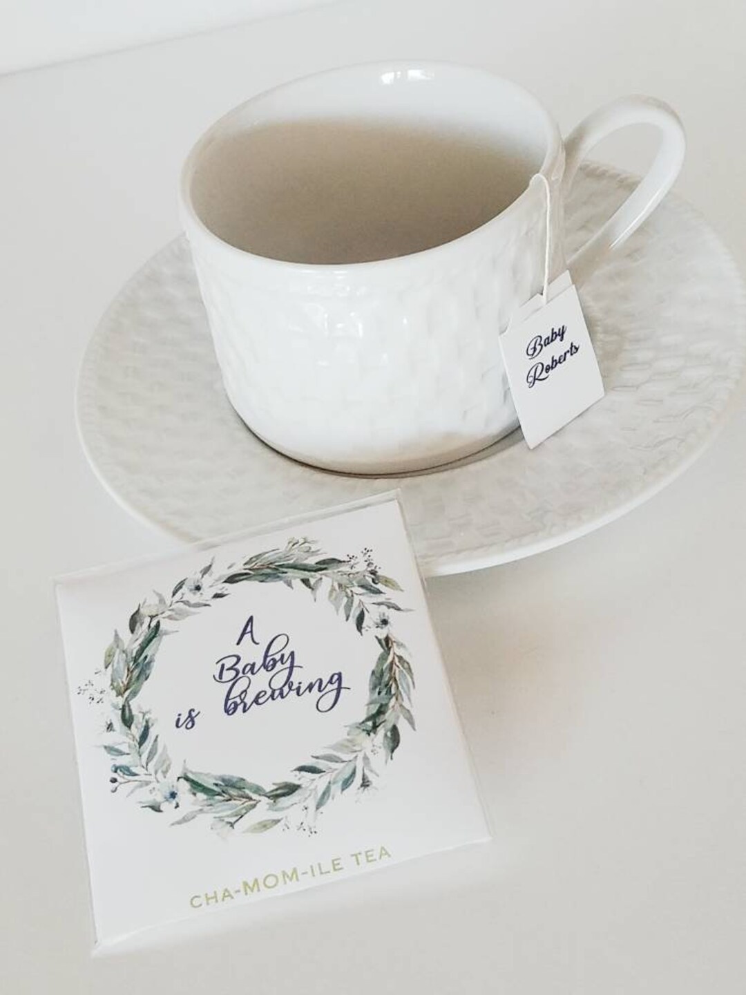 Personalized Tea Bag Favors: Baby Shower Party Decor (set of 10) - Etsy