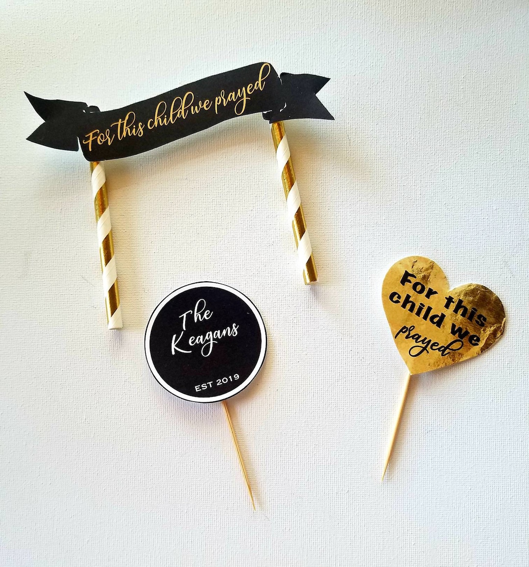 Adoption Cake Topper Cupcake Toppers | Adopted Theme Favor | Forever ...