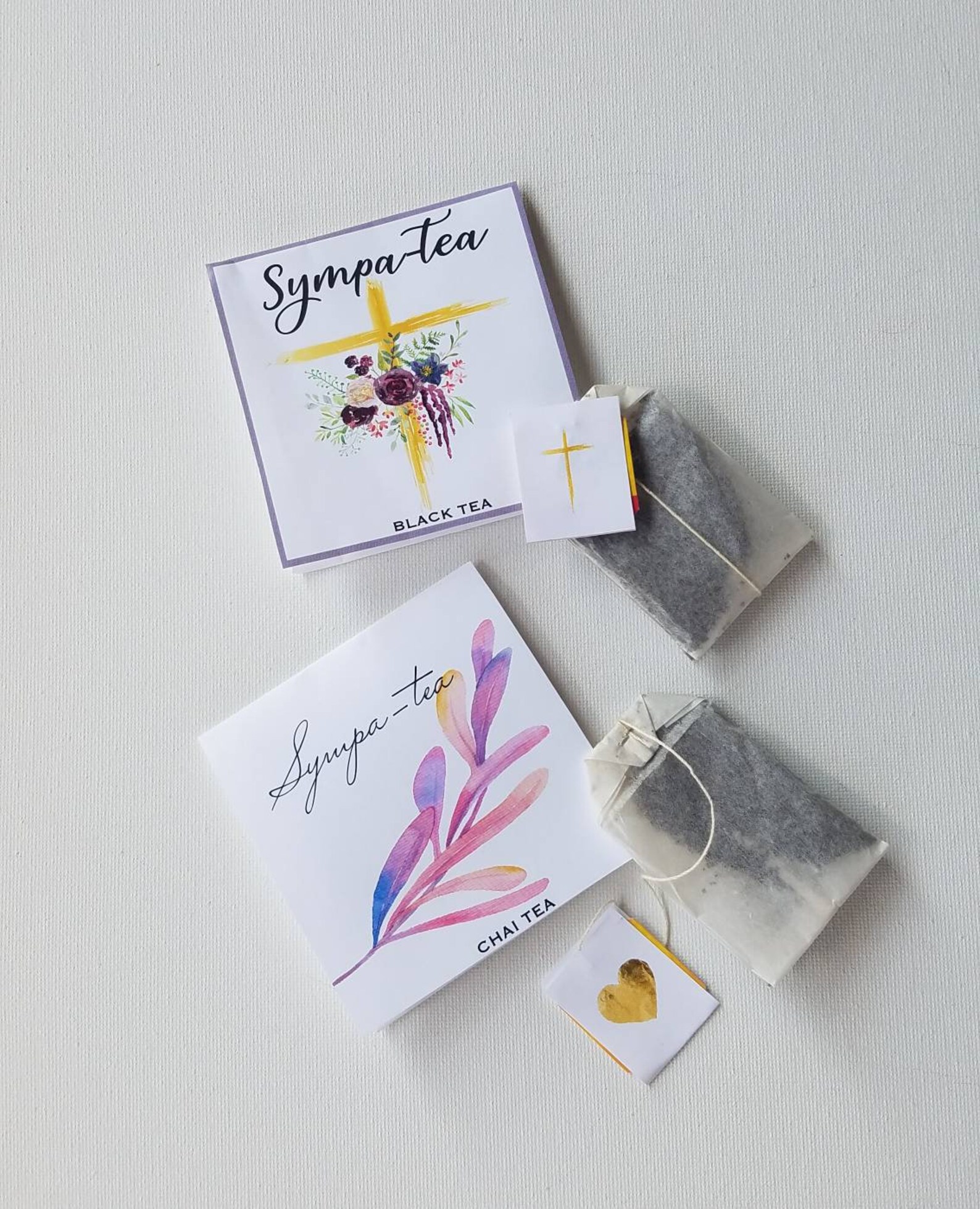 Sympathy Funeral Custom Tea Bags Favors Memorial Service Gifts ...