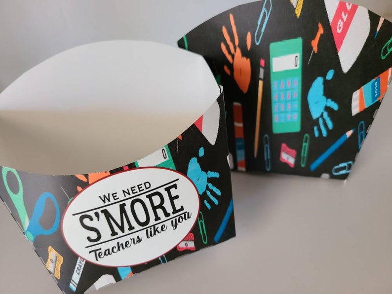 Personalized S'mores Gift Box: Teacher Appreciation, Back to School - Etsy