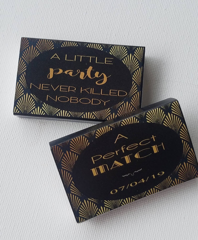 Wedding Bridal Shower Match Boxes Matches Party Favors | Etsy