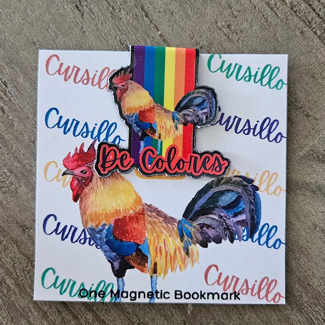 Cursillo De Colores Magnetic Bookmark: Church Rooster - Etsy