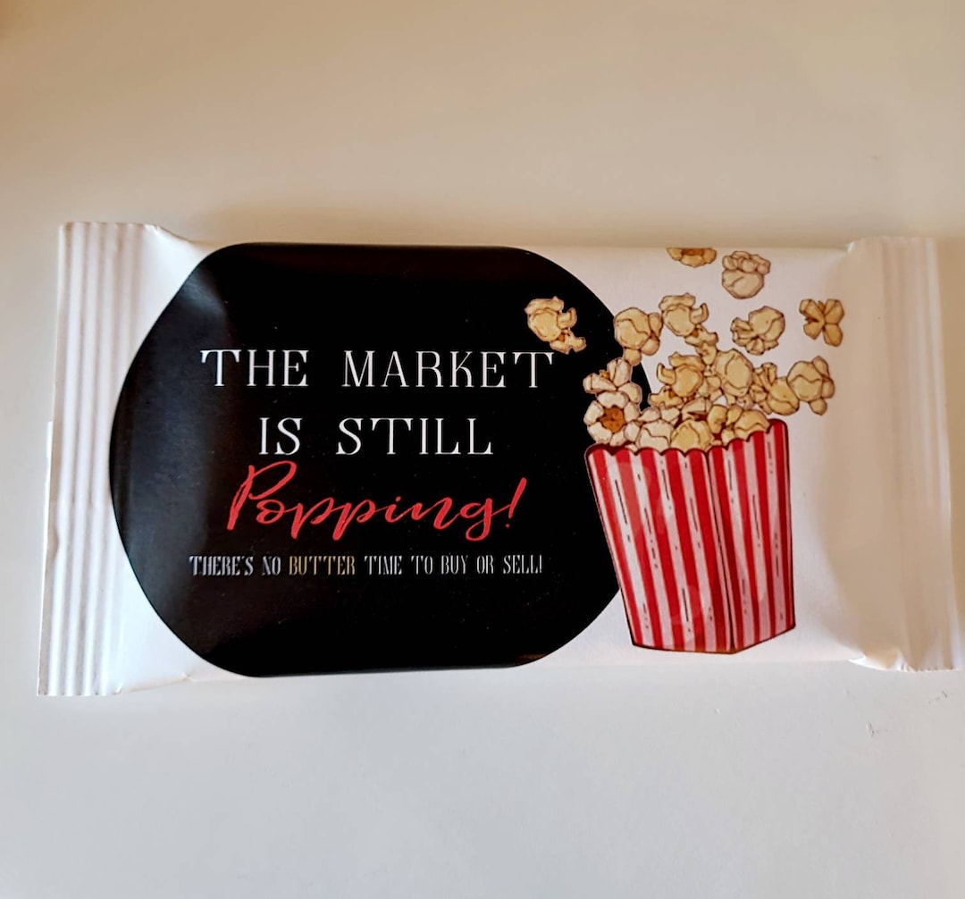 Real Estate Popcorn Thank You Popby Gifts Referrals Gift Tags Lemon ...