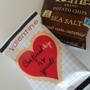 Valentines Day Classroom Party Potato Chip Bag Favors Kids Teacher ...