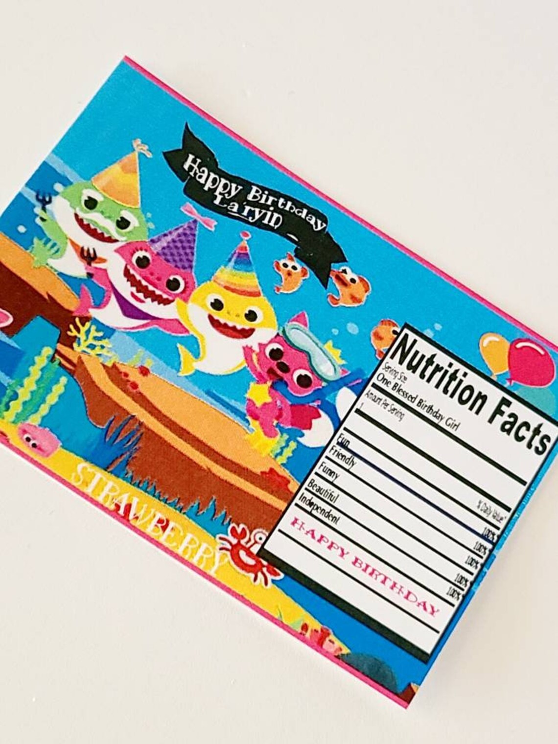 Push Pops or Kit Kat Chocolates Baby Shark Week Song Party | Etsy