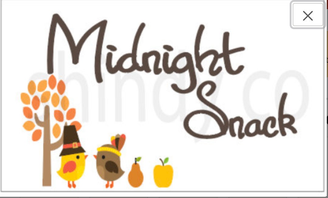 SET OF 10 labels only for snack bag labels only Thanksgiving | Etsy