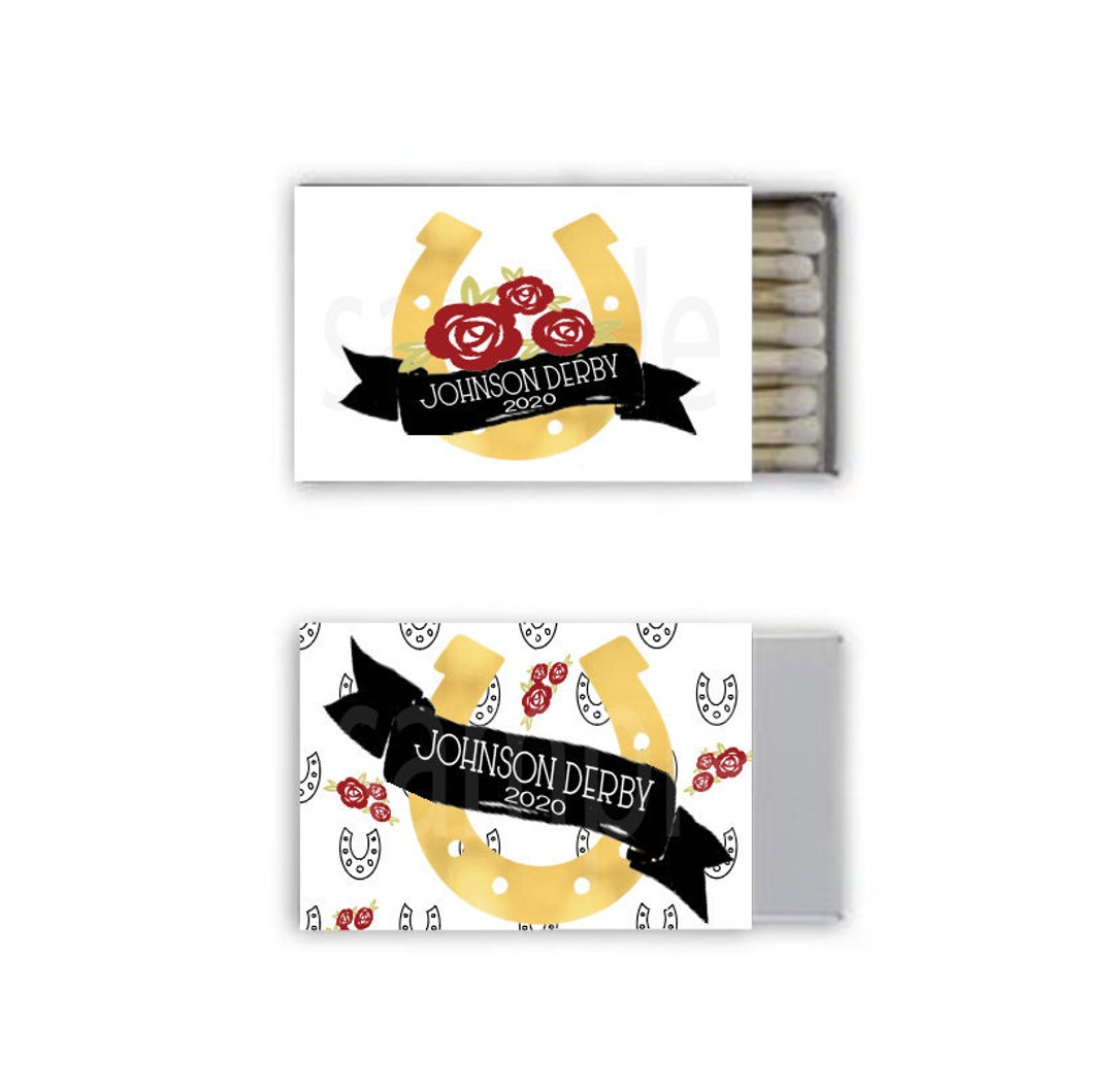 Custom Kentucky Derby Matchboxes Party Favors Giftsmatches Box Parties ...