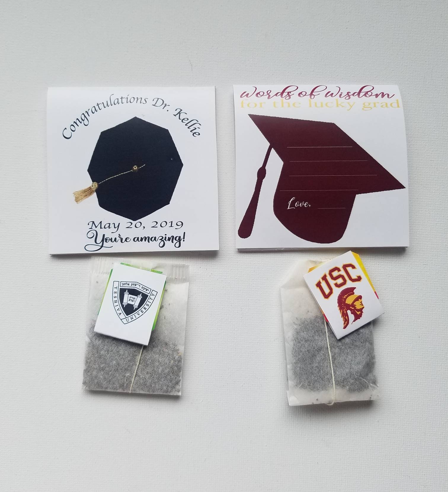 Graduation Grad Tea Party Bag Favors Custom Tea Bags - Etsy