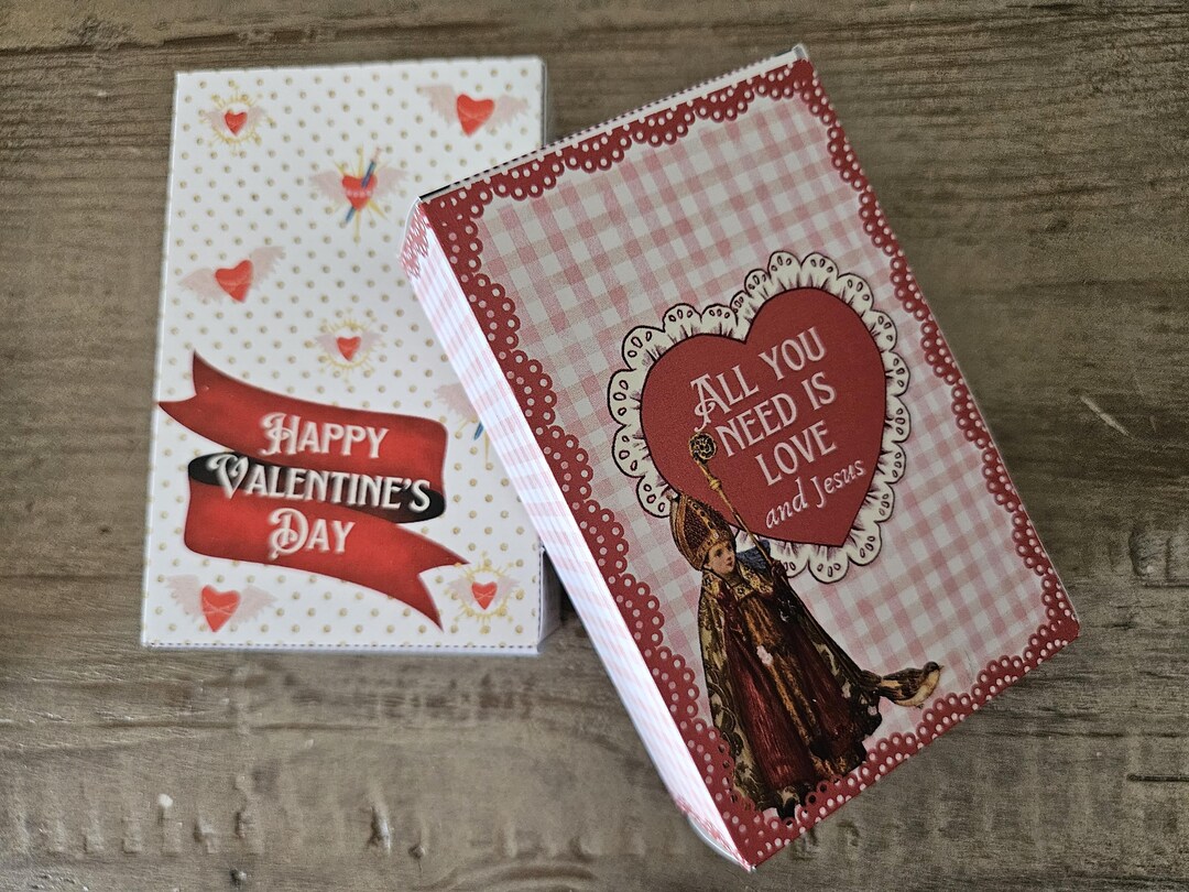 Catholic Saint Valentine Custom Boxes: Valentine's Day Party Favors - Etsy
