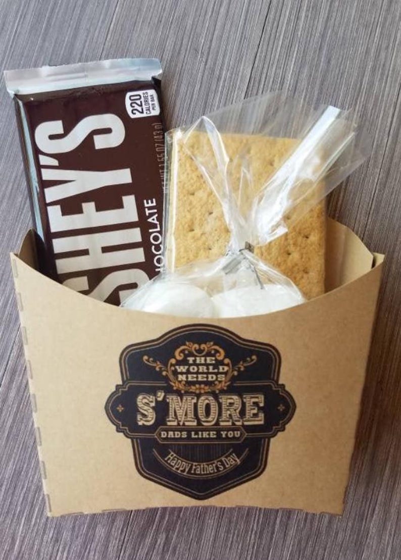 Personalized S'mores Gift for Dads Set: Father's Day Chocolate Treat - Etsy