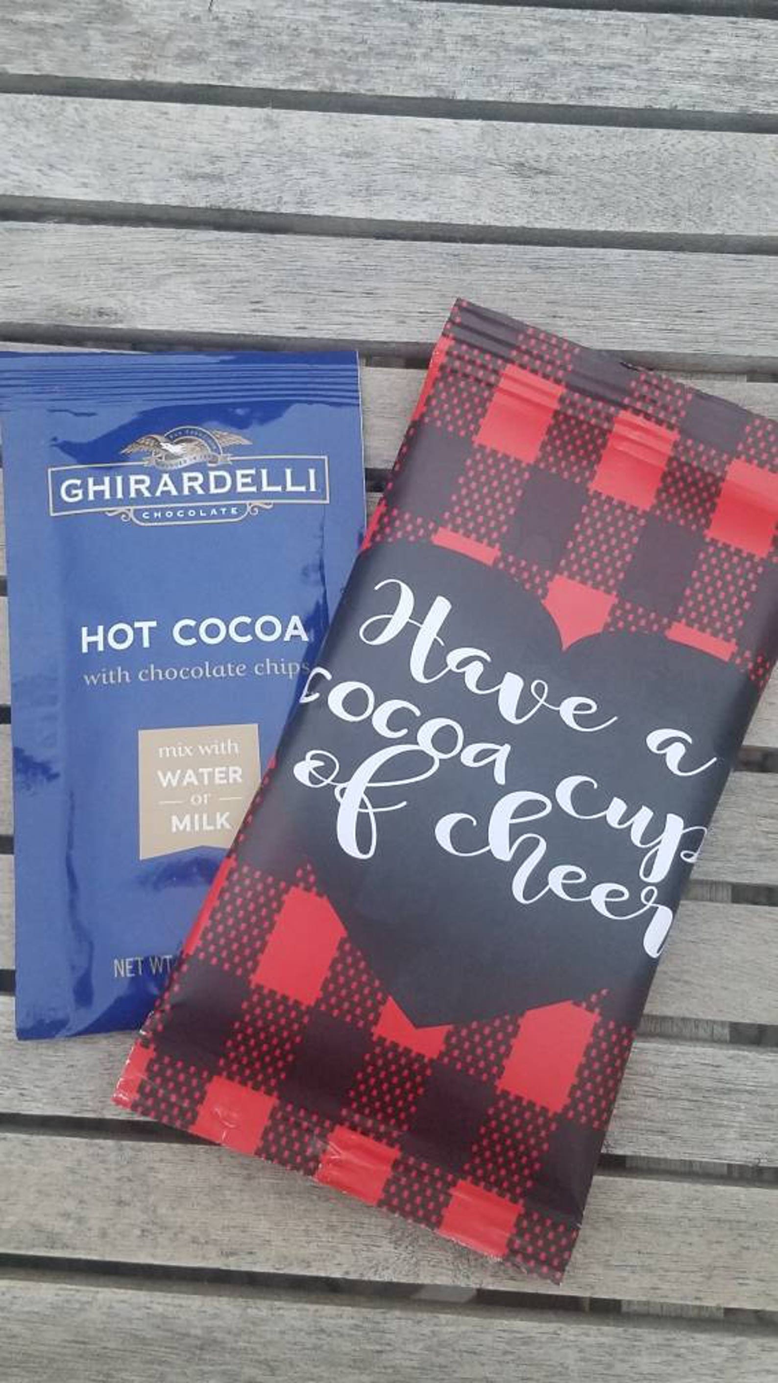 Christmas Holidays Hot Chocolate Custom Gift Wrapper Cocoa | Etsy