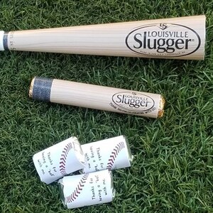 Baseball Bat Rolo Cigars Party Favors ⎜ Birthday Man Fathers Day Men ...