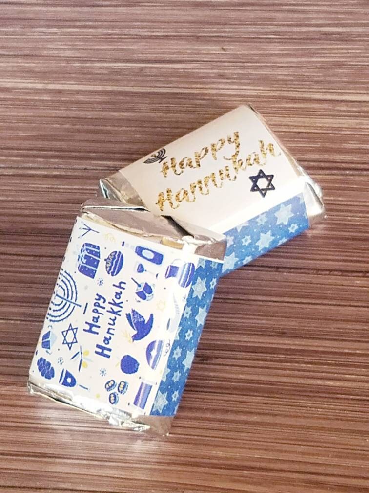 Jewish Chanukah chocolate favors hanukkah gifts bar bat | Etsy