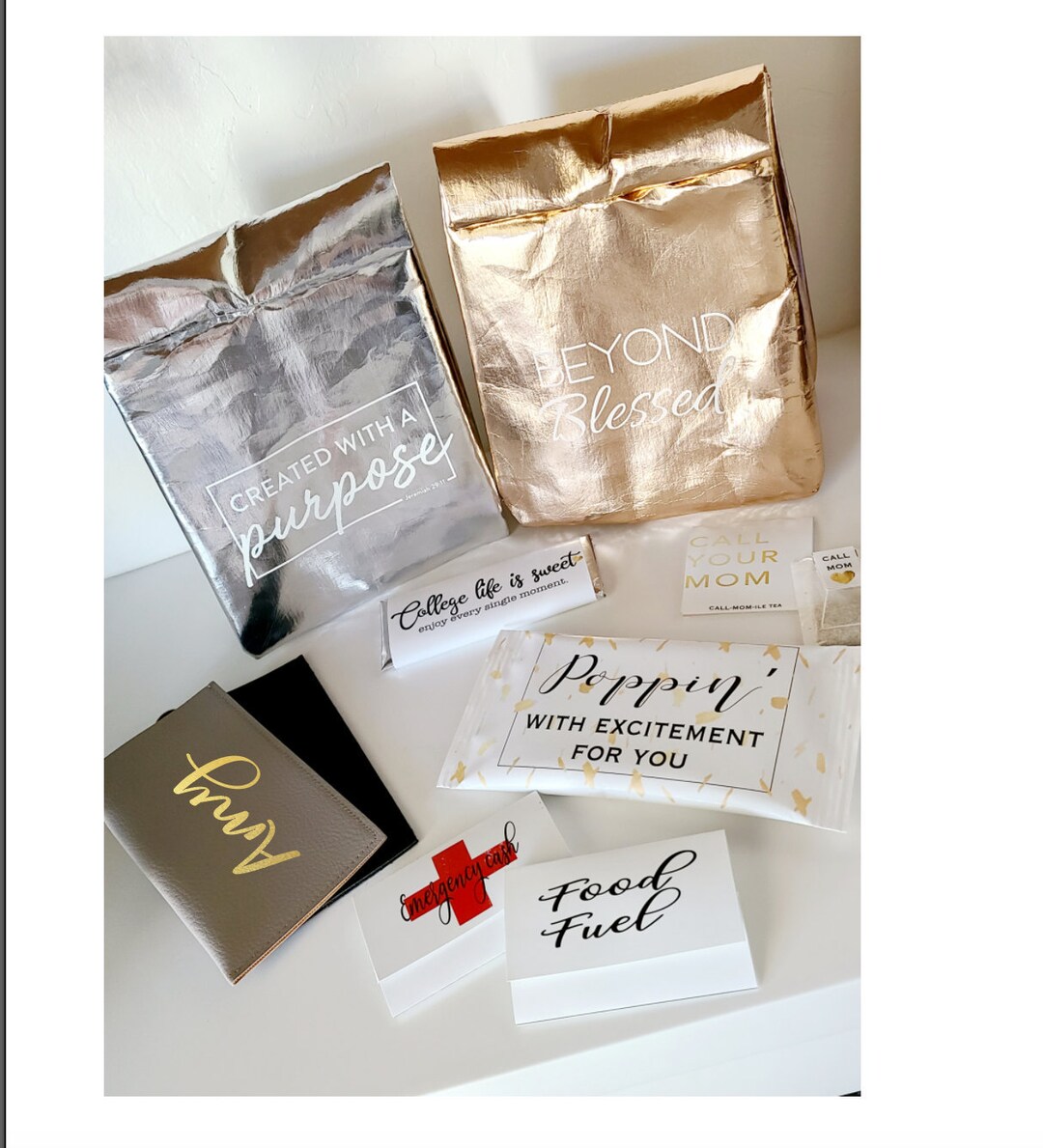 College Student Graduation Care Package High School Lunch Bag Custom ...
