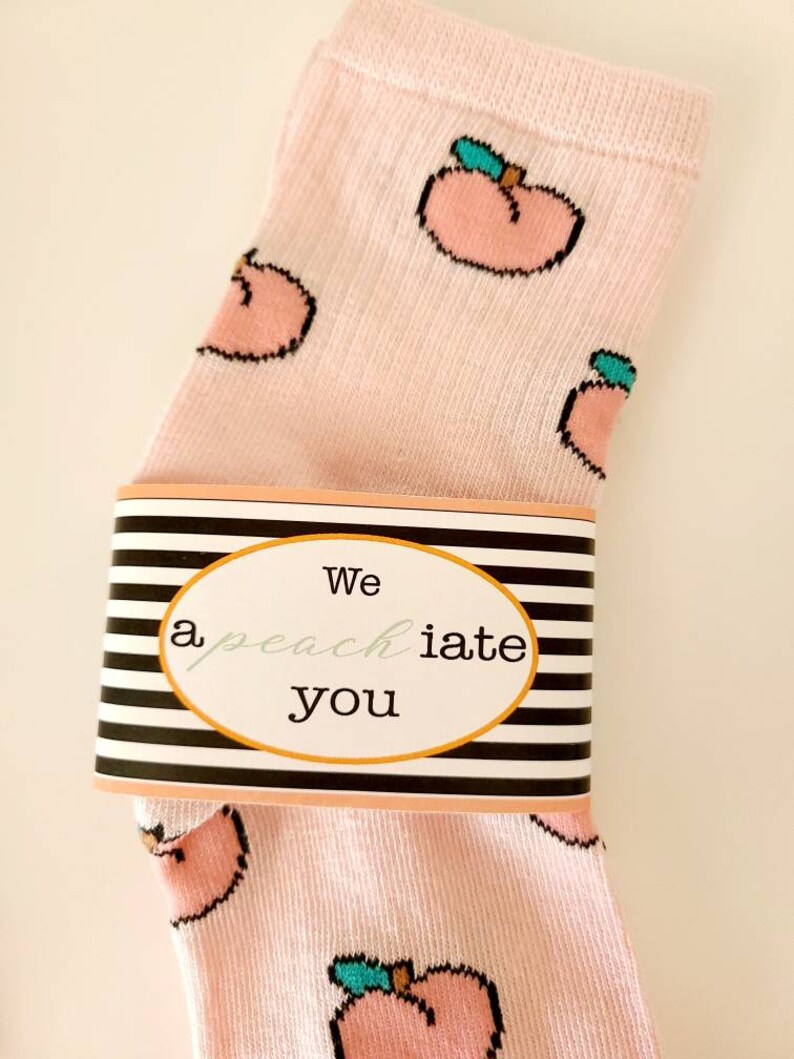 Teacher Appreciation Day Sock Wrap Valentines Day Custom Socks - Etsy