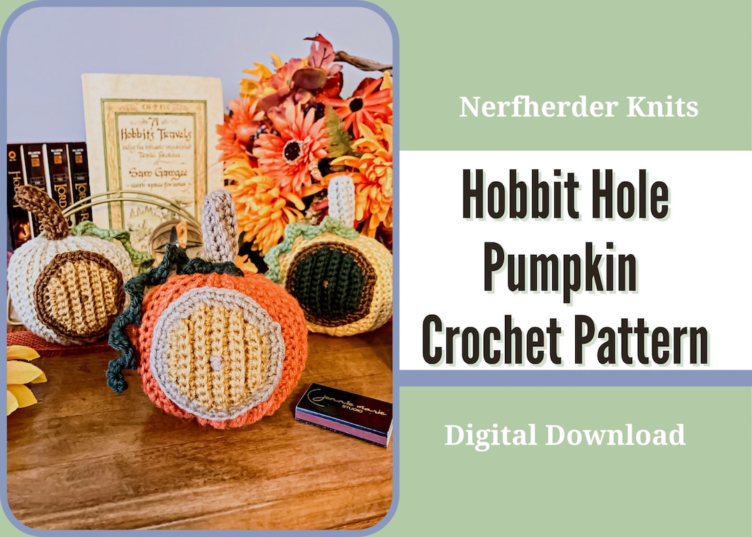 Hobbit Hole Pumpkin Crochet Pattern - Digital Pattern - Etsy