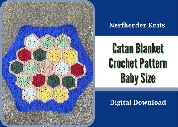 Catan Hexagon Blanket BABY SIZE Digital Pattern - Etsy