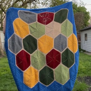 Catan Hexagon Blanket - BUNDLE ALL SIZES - Digital Pattern - Settlers ...