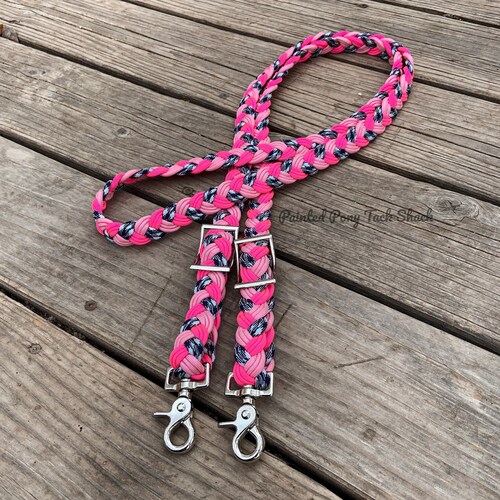 Custom Paracord Braided Barrel Reins Loop Reins | Etsy
