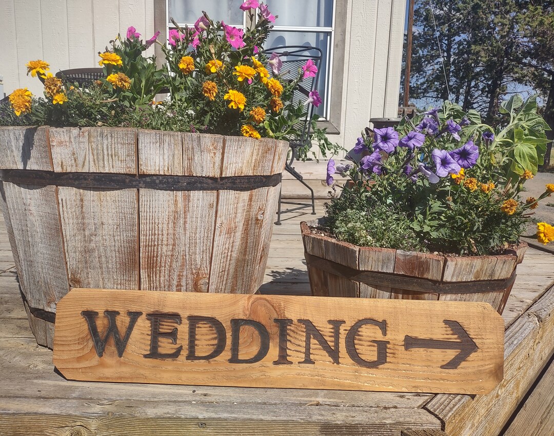 Branded Wedding Directional Signage - Etsy