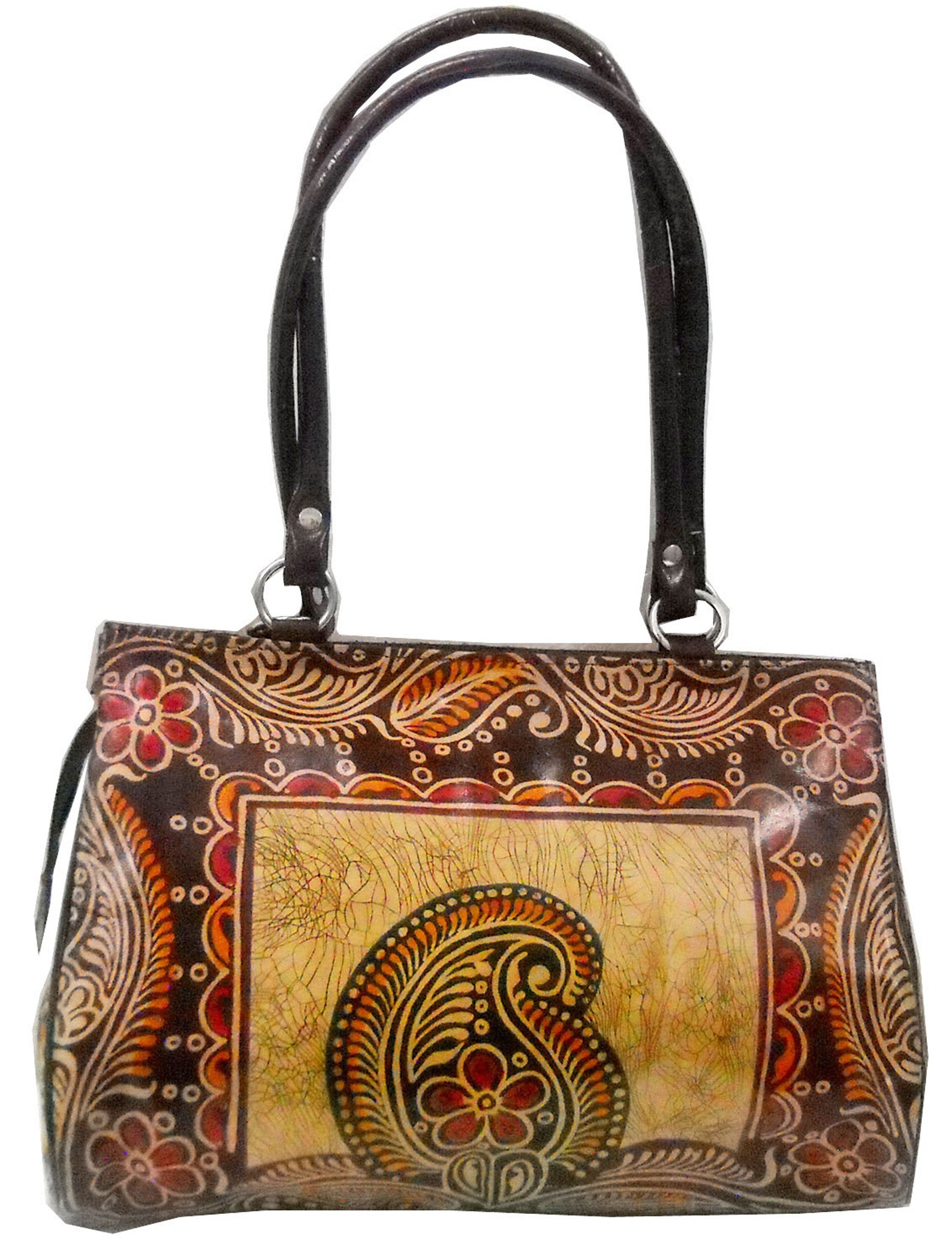 Paisley Batik Design 100% Pure Leather Handmade Shantiniketan - Etsy UK