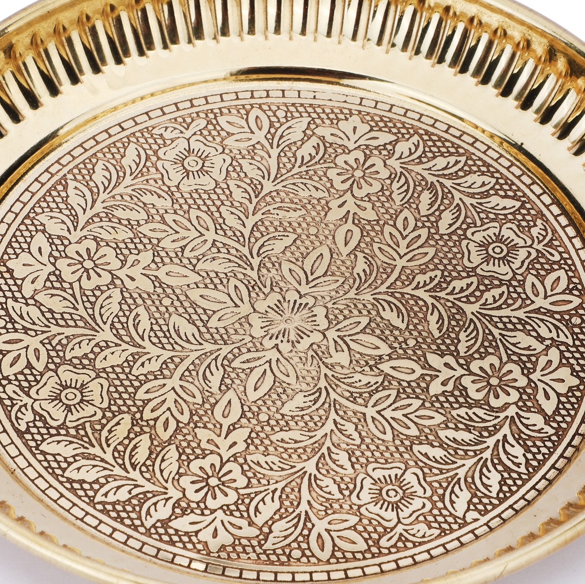 Crafts of India Bhog Thali Hindu Rituals Puja Plate. Set of 4 Pieces ...
