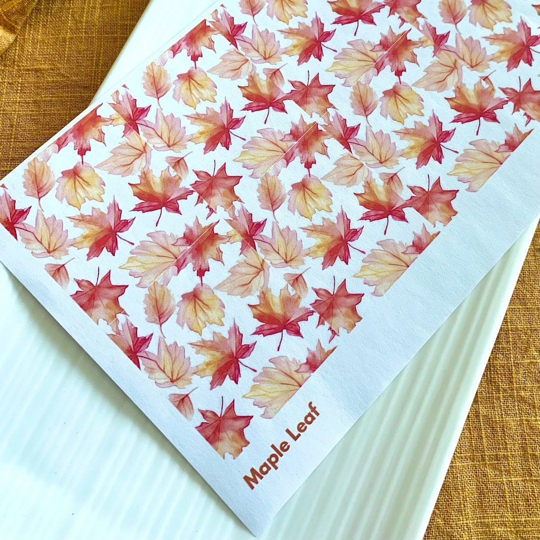 Water Soluble Transfer Paper - Maple Leaf I Clay Transfer Paper I Image ...