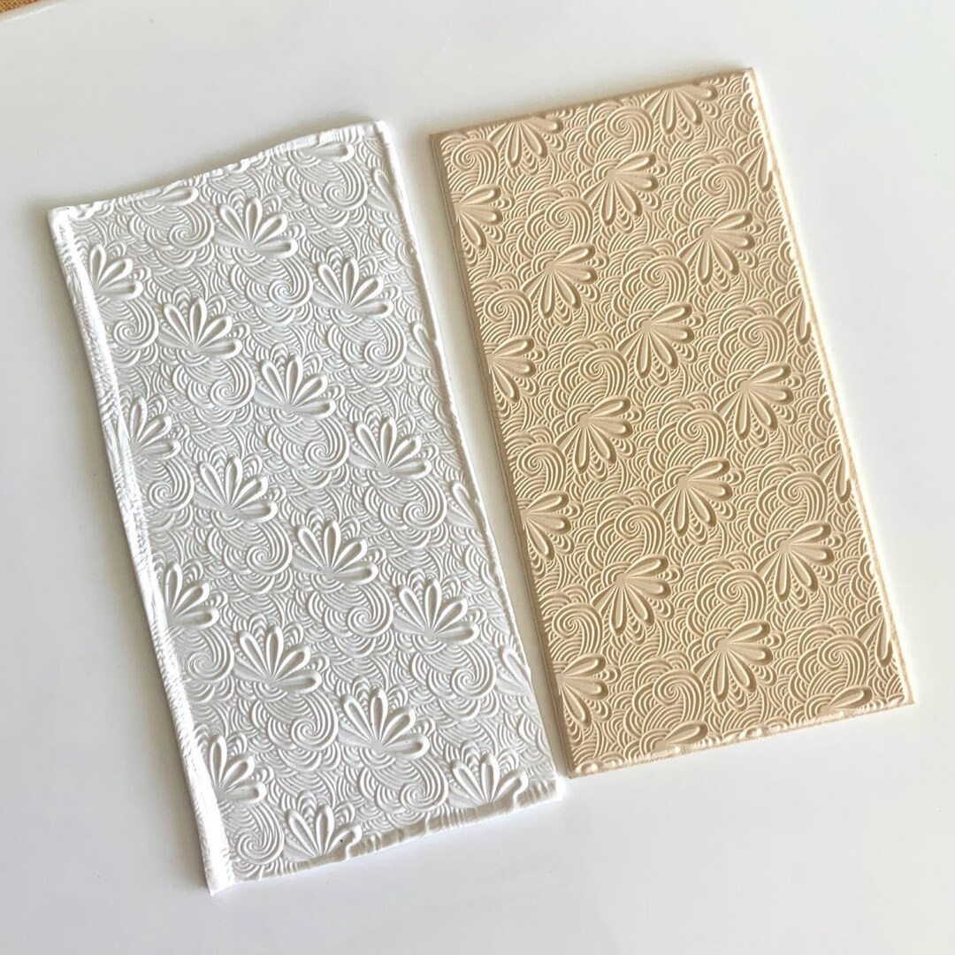 Tail Feathers I Texture Mat I Polymer Claytool I Texture Tile I Polymer ...