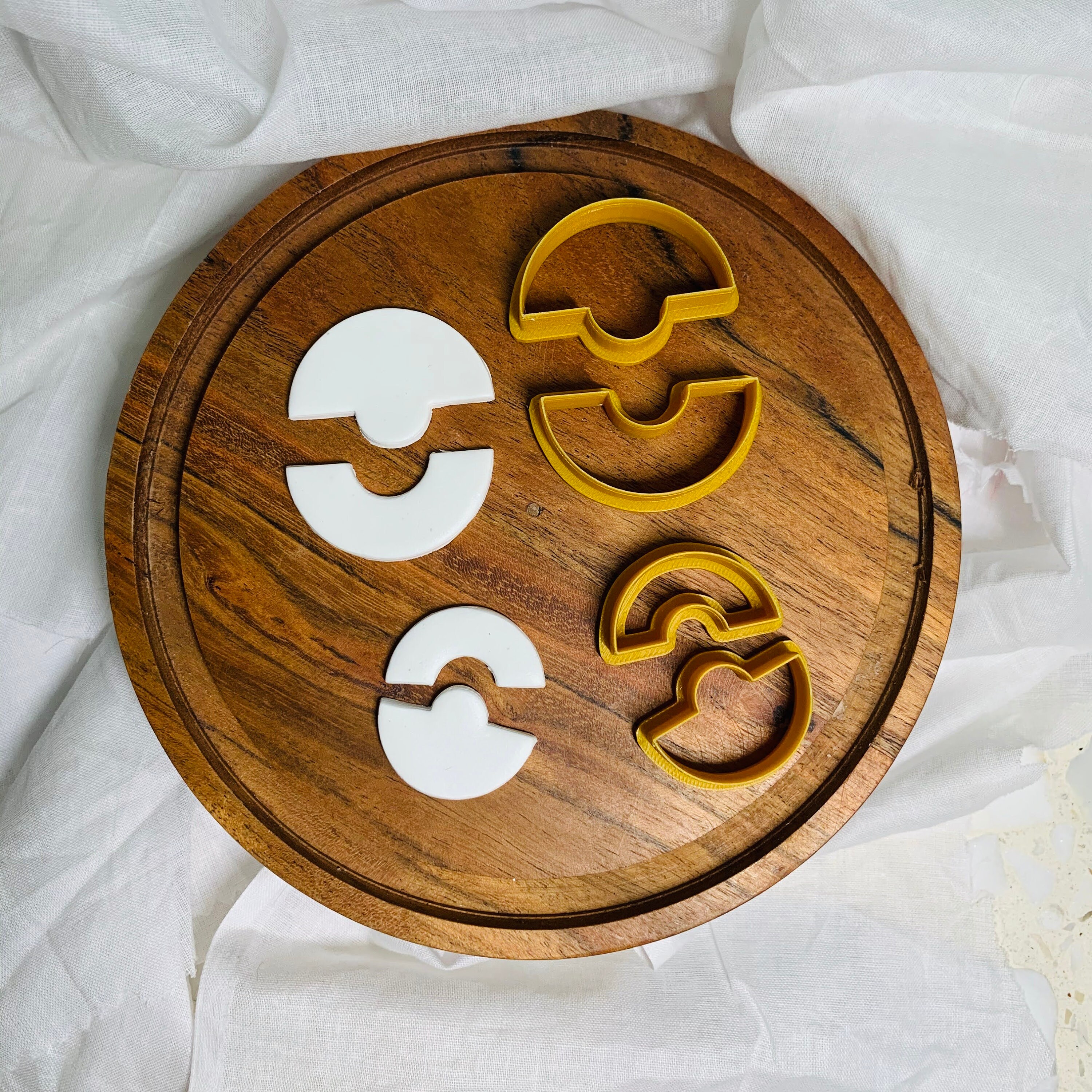 Half Circle Polymer Clay Cutter I Earring Cutter I 3D Printed Cutter I ...