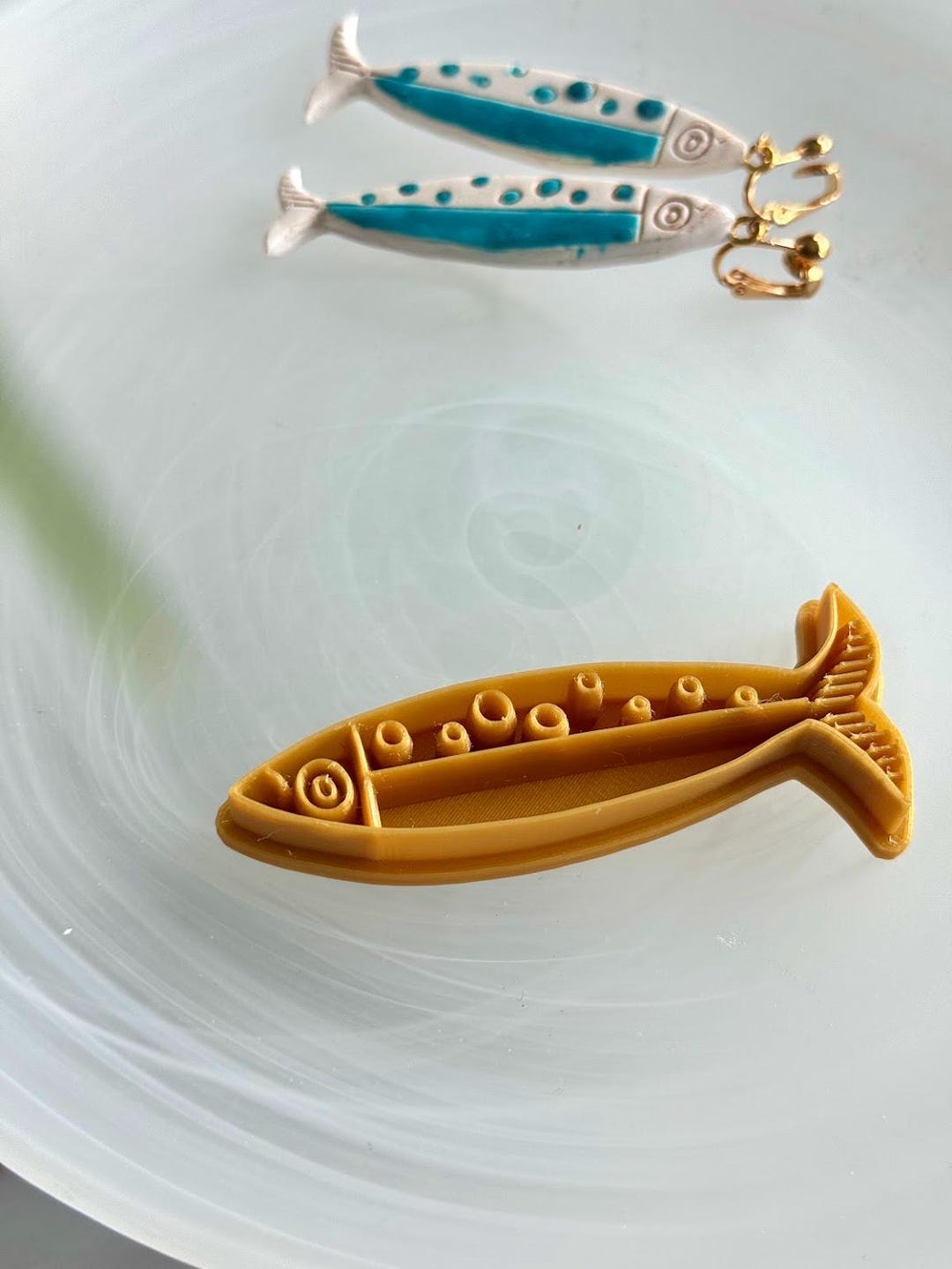 Sardine Cutter Set I Earring Cutter I 3D Printed Cutter I Polymer Clay ...