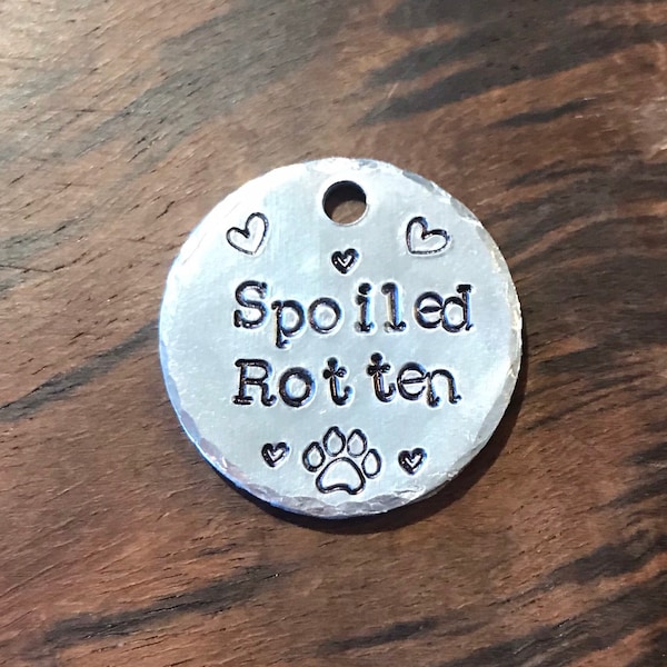 Spoiled Rotten Dog Tag - Etsy