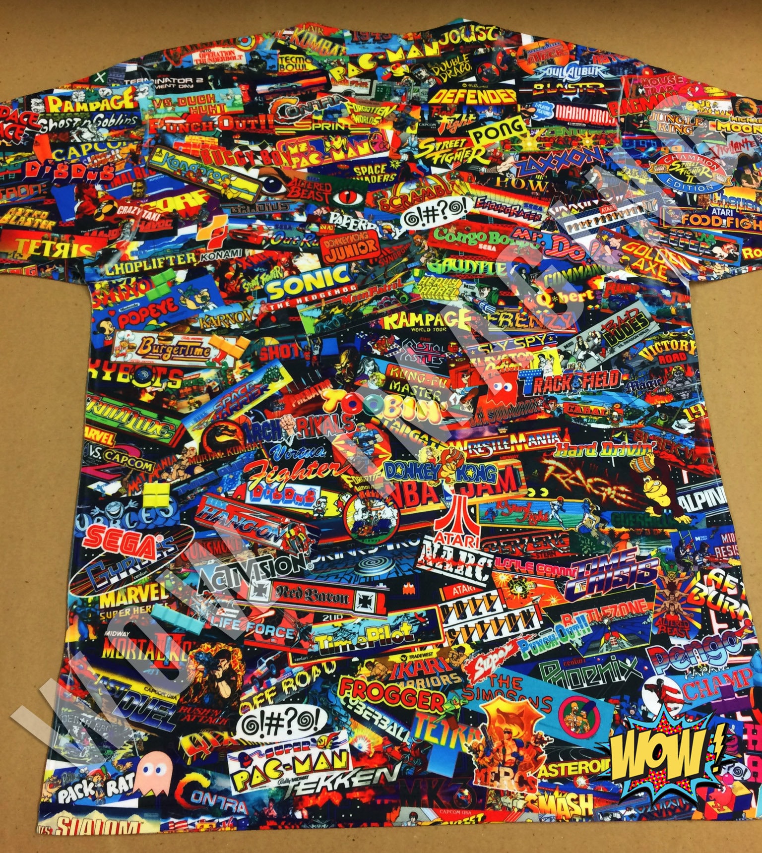 Classic Arcade Marquee _ Video Game T-shirt / Sticker Bomb | Etsy