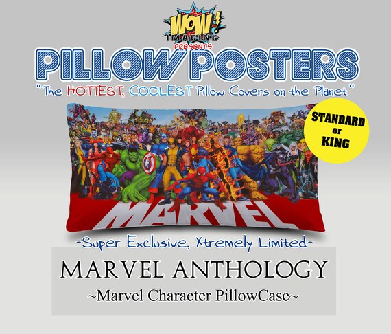 Pillow Posters: Marvel Anthology Pillowcase Ltd. Ed | Etsy